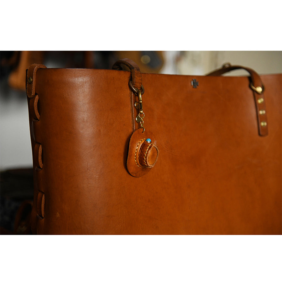 Handmade Leather Cowboy Hat Keychain – POPSEWING®