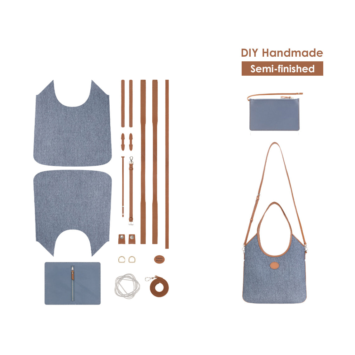 Leather Shoulder Bag DIY Kits | Bag Making Kits – POPSEWING®