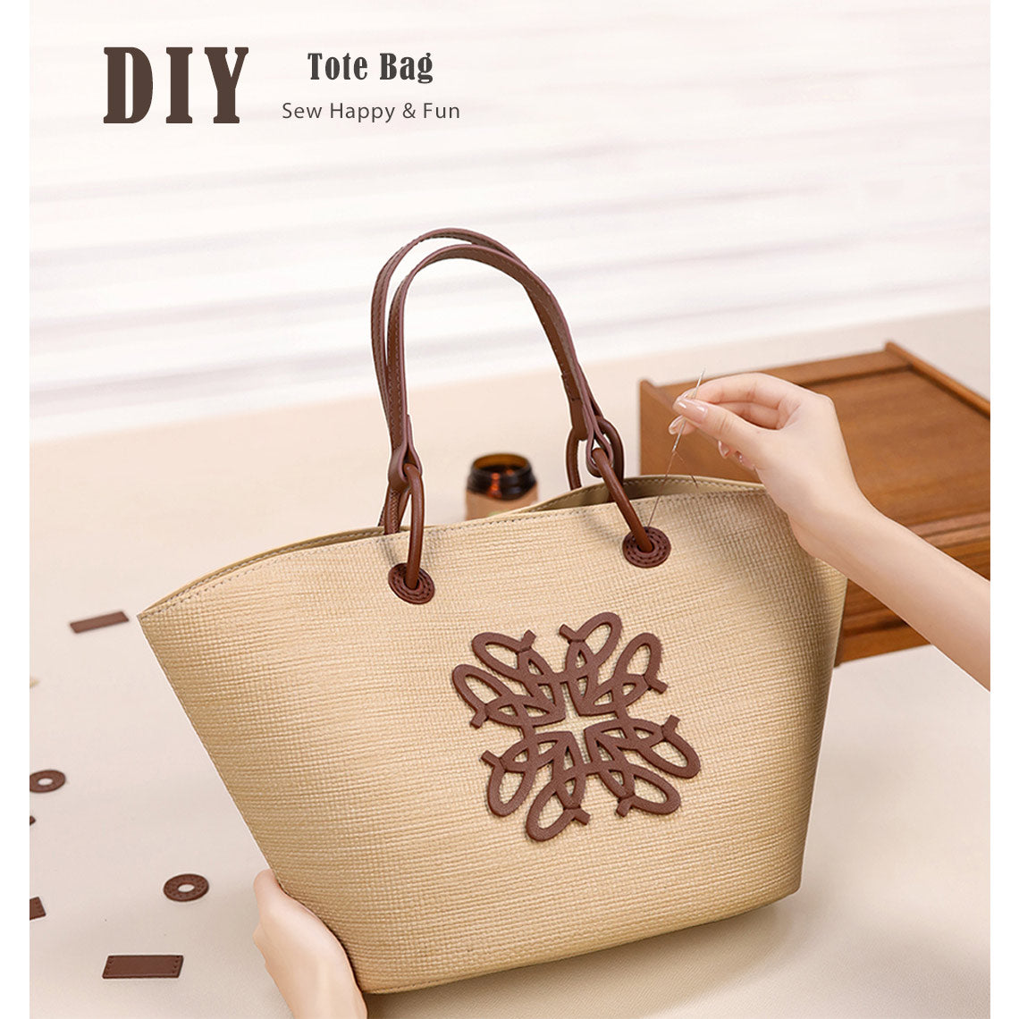 POPSEWING® Tote Bag DIY Kits | Inspired Summer Basket Bag for Women