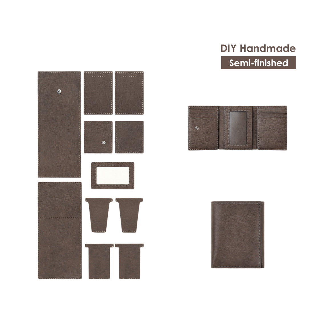 Leather Trifold Wallet DIY Kits | Handmade Gift Wallets – POPSEWING®