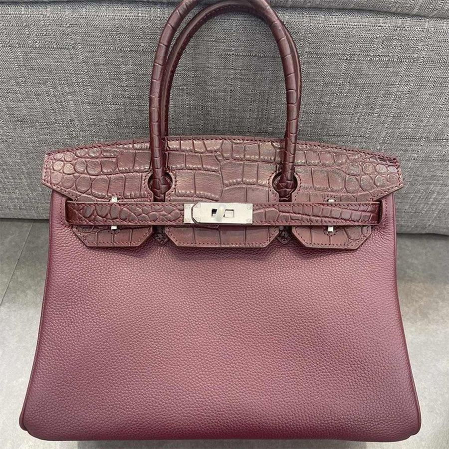 Inspired Croc Flap Designer Handbag | Classic Leather Bags – POPSEWING®