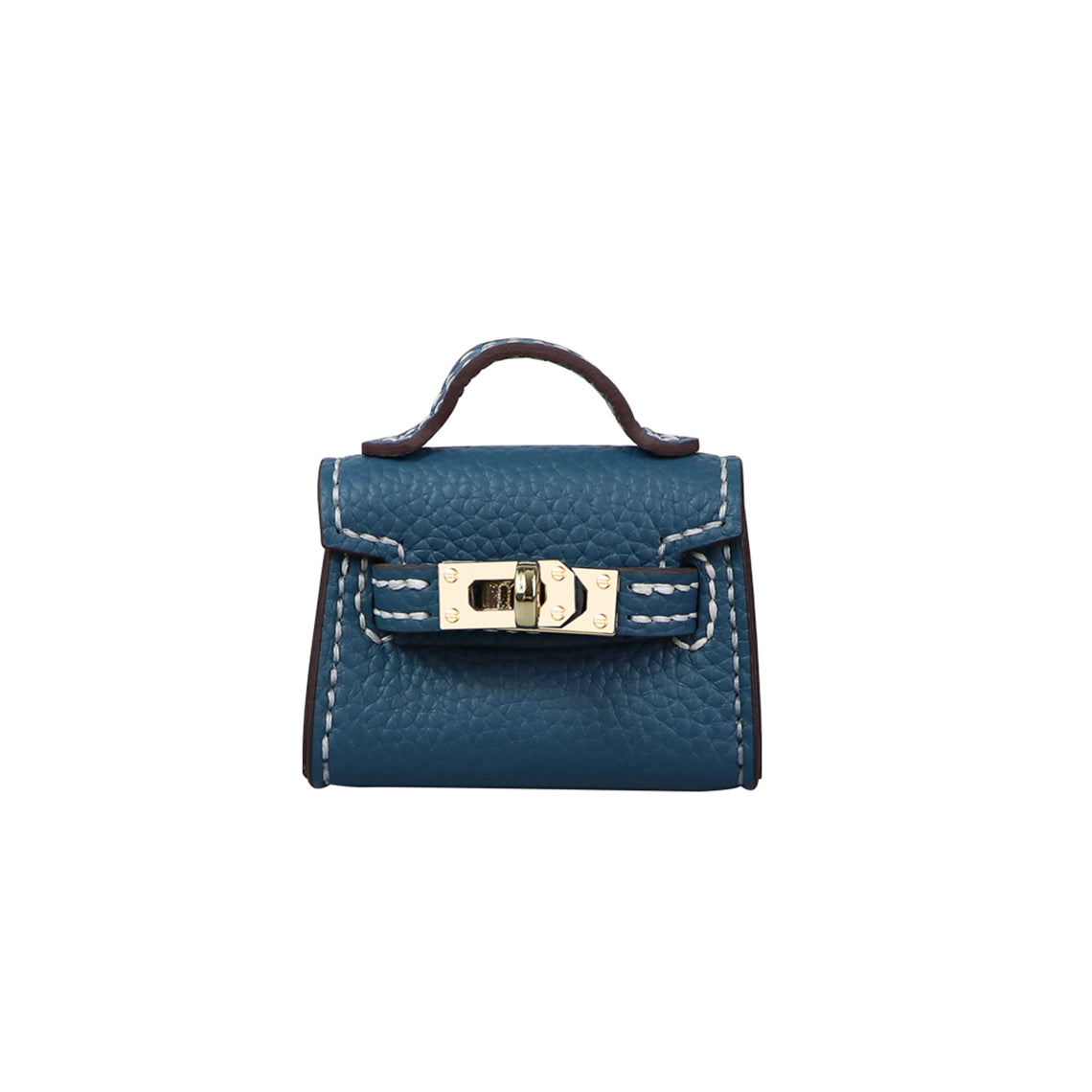 Top Grain Leather Mini Kelly Bag Charm DIY Kit | Leather Bag Charms ...