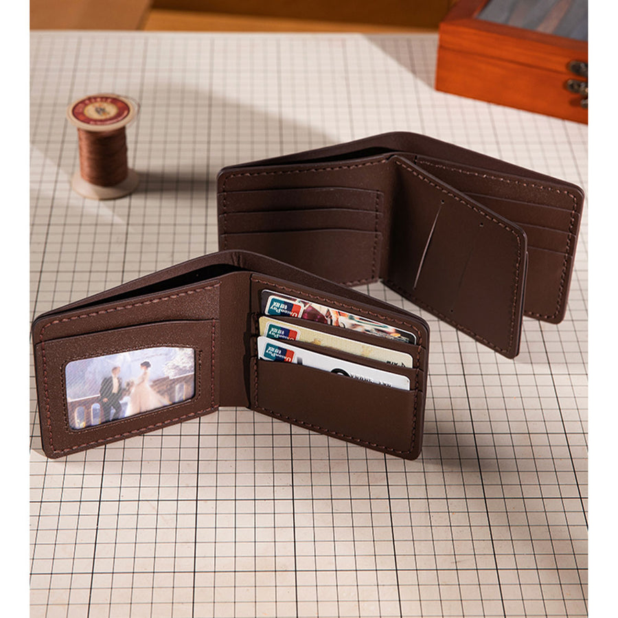 Top Grain Leather Wallet Kits - DIY Wallet For Men Bifold Trifold ...